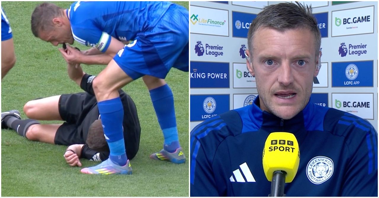 Jamie Vardy Reveals Genius Reason He Blew Referee’s Whistle