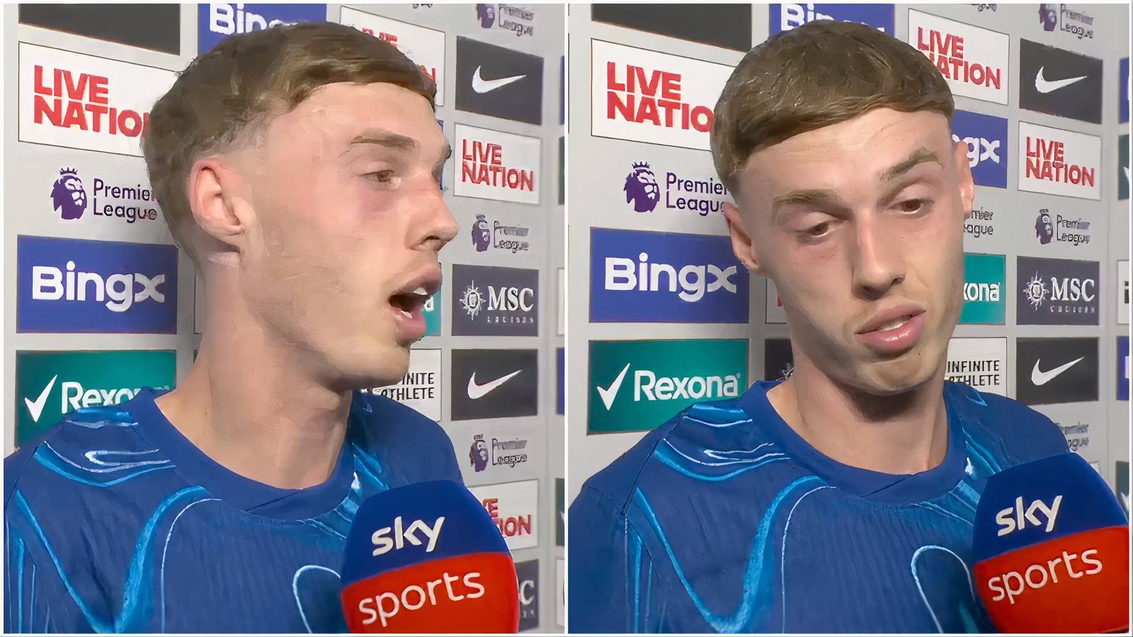 Sky Apologise After Cole Palmer's Emotional Interview After Goal vs ...
