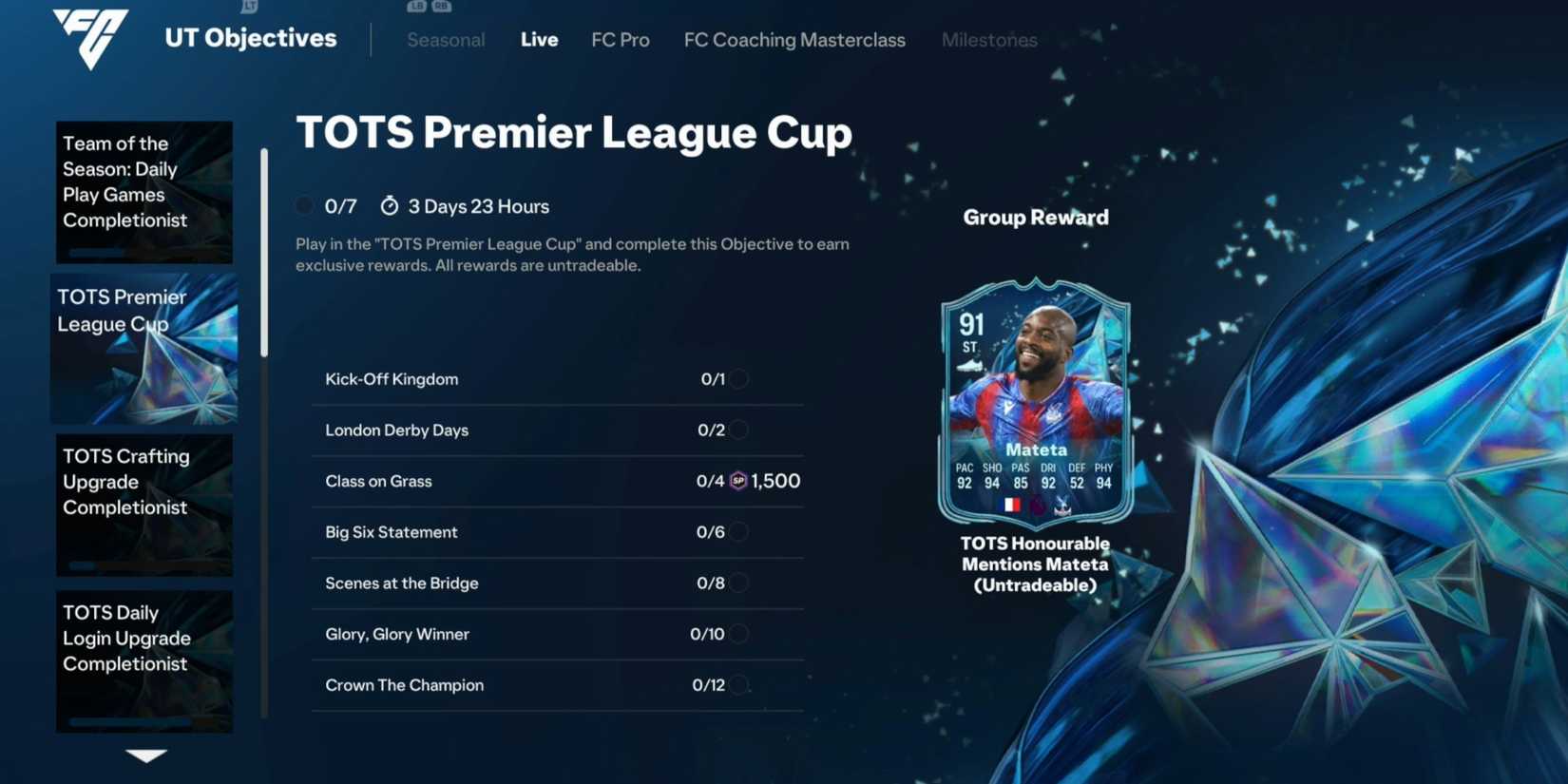 EA Sports FC 25 TOTS Premier League Cup (Explained)