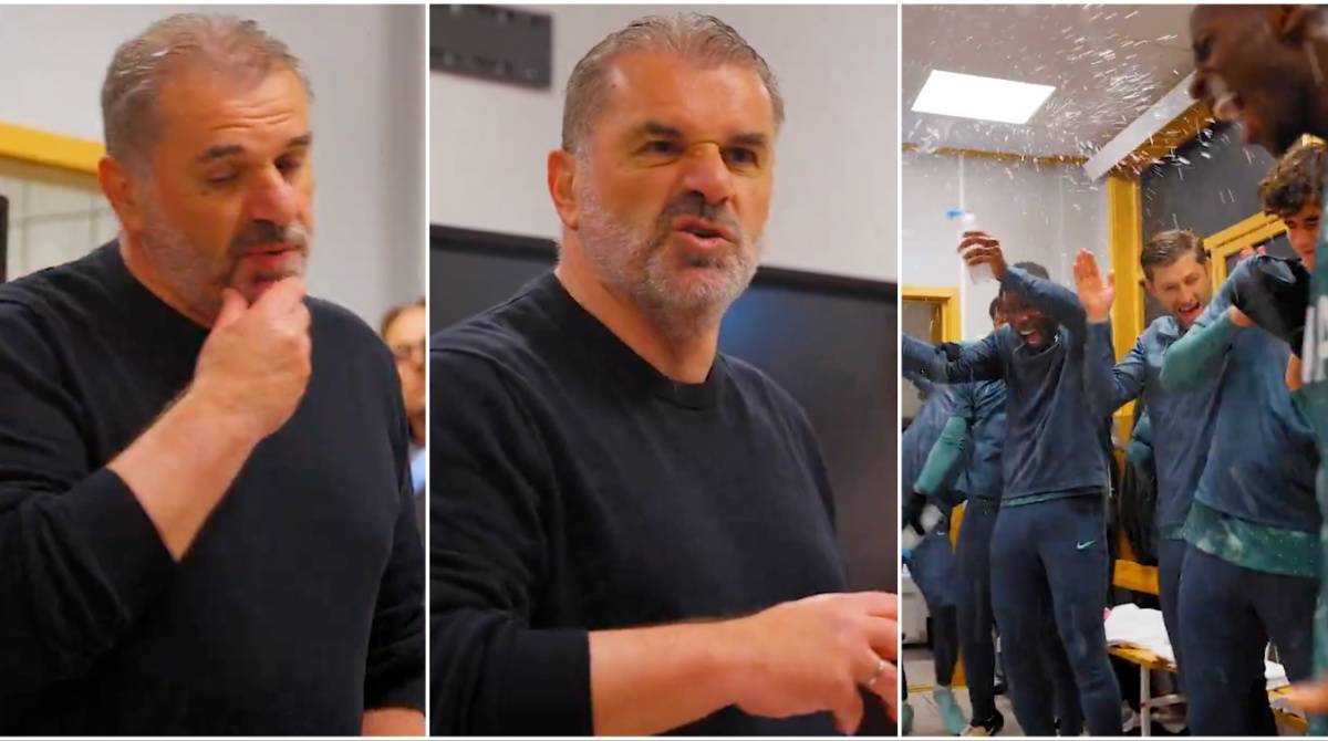 Footage Captured Postecoglou's Dressing Room Speech After Spurs Made ...