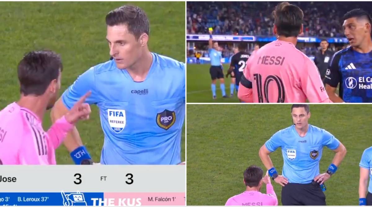 Why Messi Fumed at Referee After San Jose 3-3 Inter Miami & What the ...