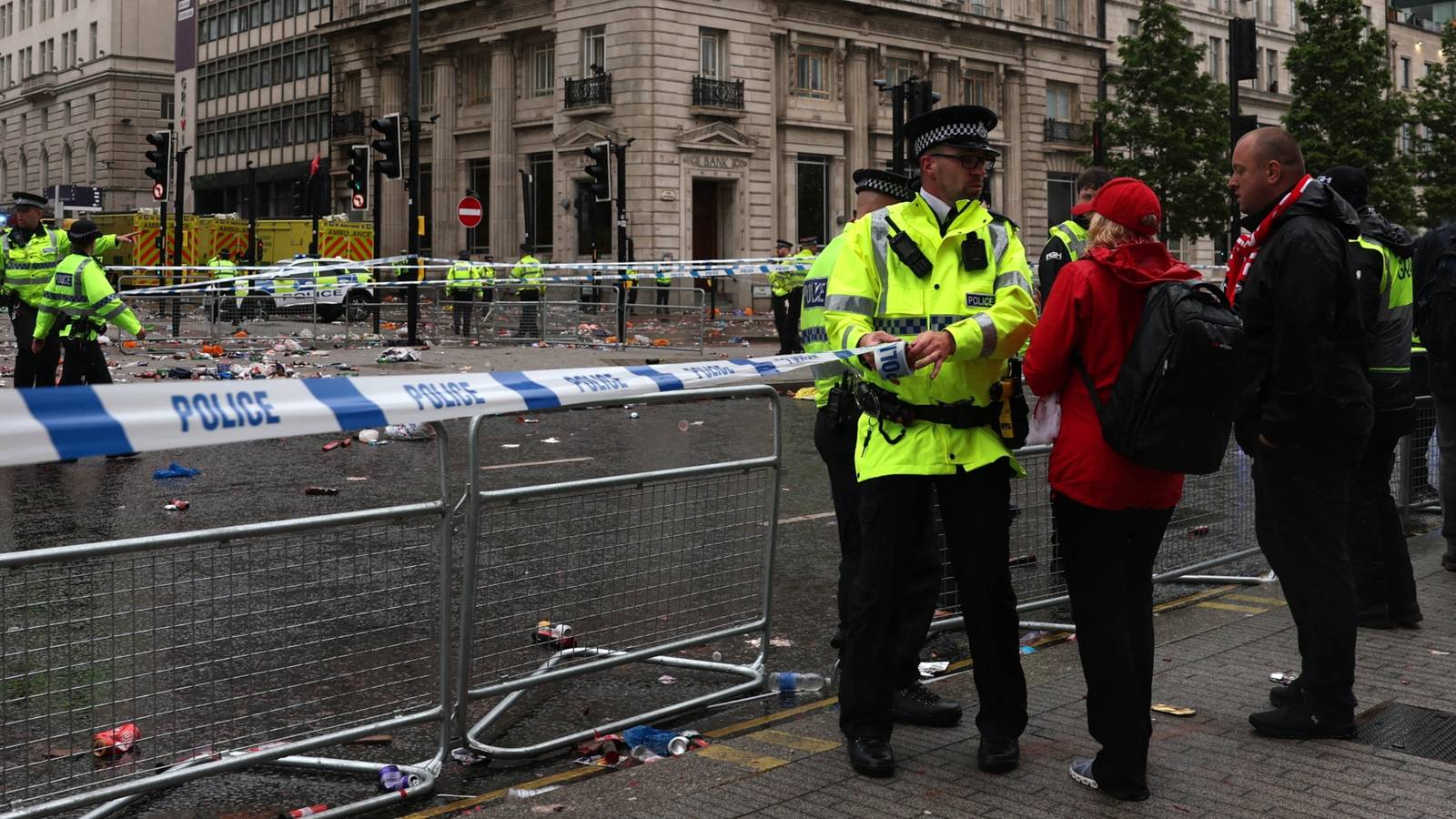 Man Detained As Car Ploughs Through Crowd During Liverpool Trophy Parade