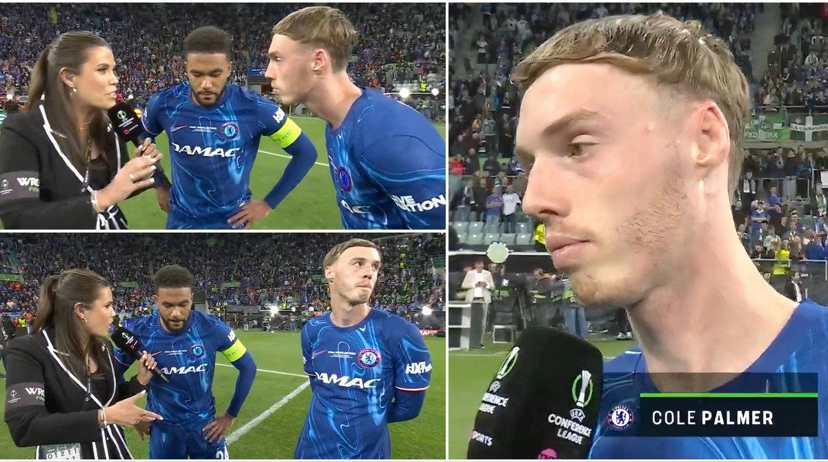 Cole Palmer Involved in Awkward Interview After Chelsea Win Europa ...