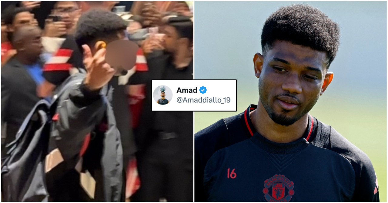 Amad Speaks Out After Showing Middle Finger to Fans on Man Utd Post ...