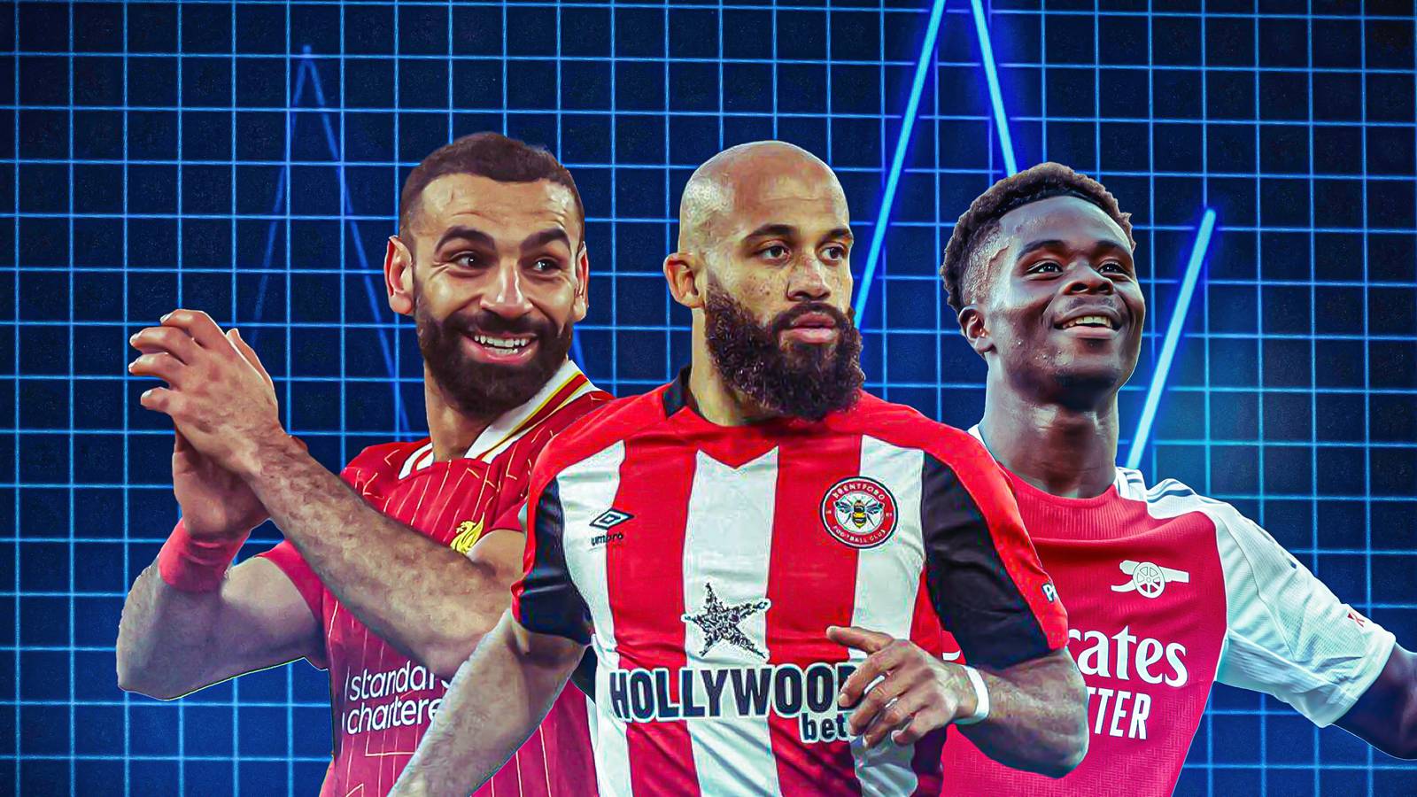 Bryan Mbeumo vs Mo Salah vs Bukayo Saka 2024-25 Premier League Stats ...