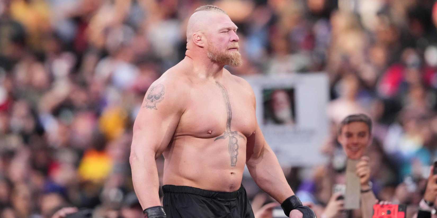 Brock Lesnar Goes Viral After Botching His Entrance on WWE Raw