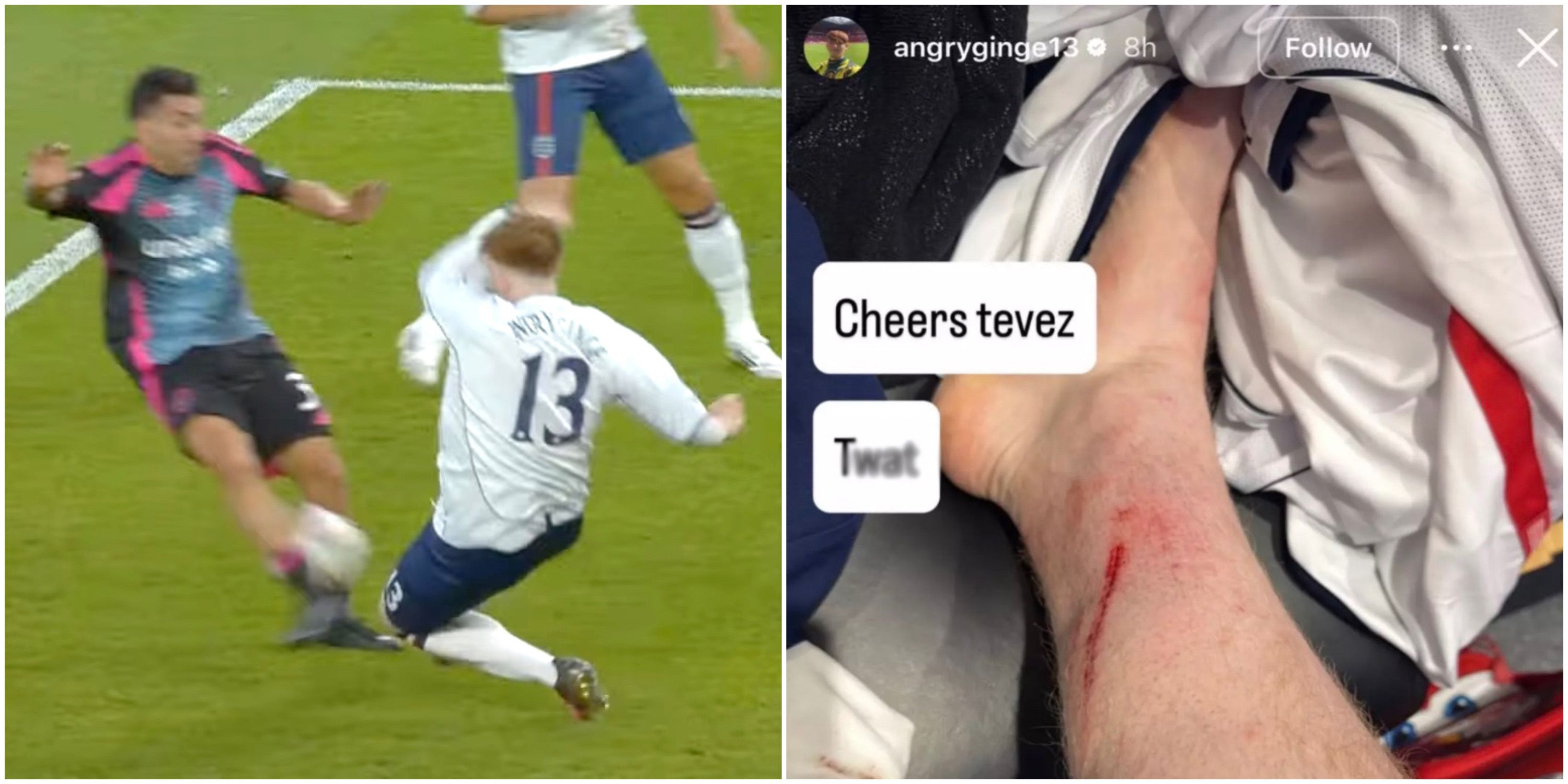 Angry Ginge Calls Carlos Tevez a 'T***' After Soccer Aid - Reveals What ...