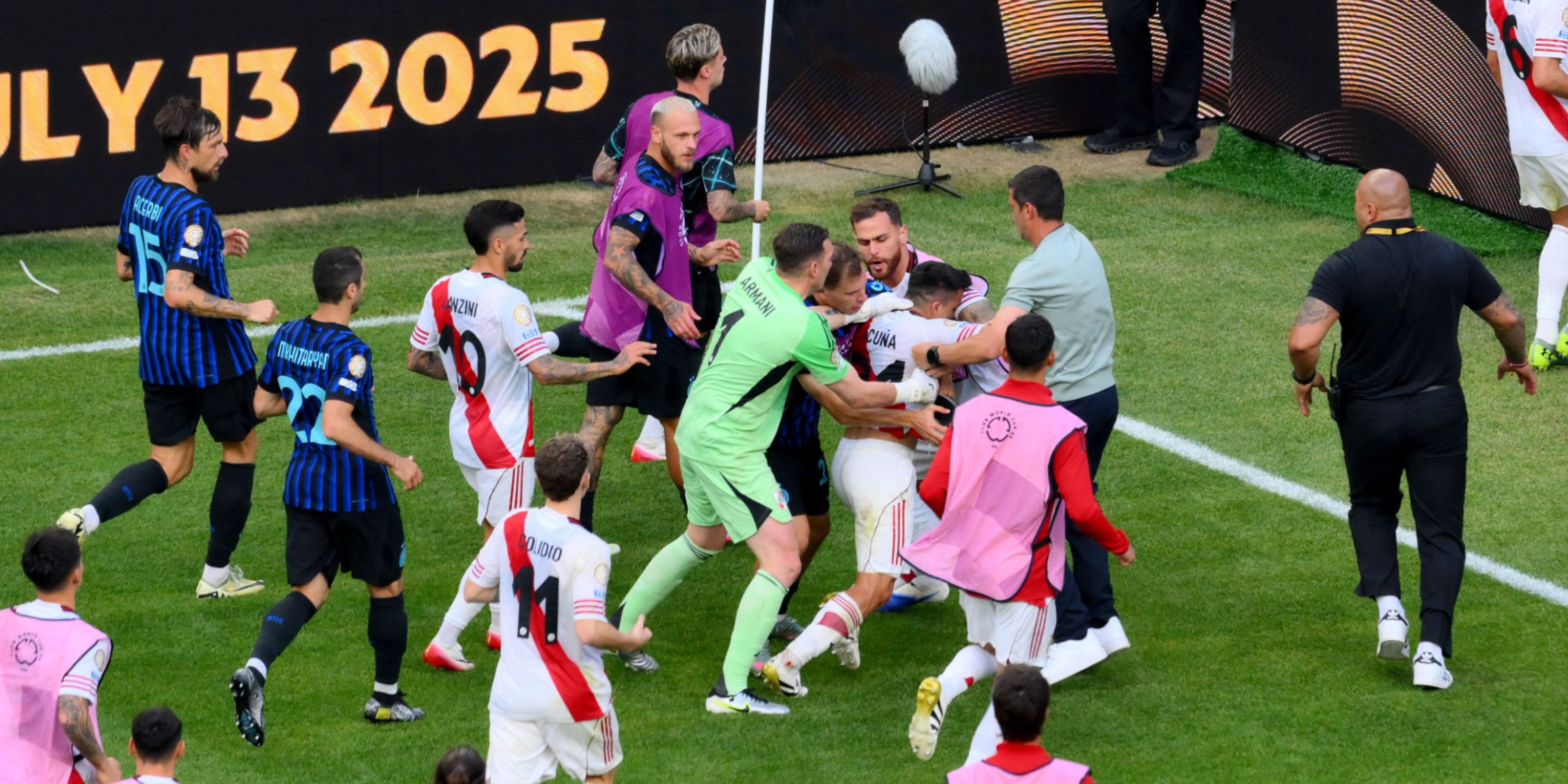 Why River Plate’s Marcos Acuna Ran After Inter’s Denzel Dumfries at ...