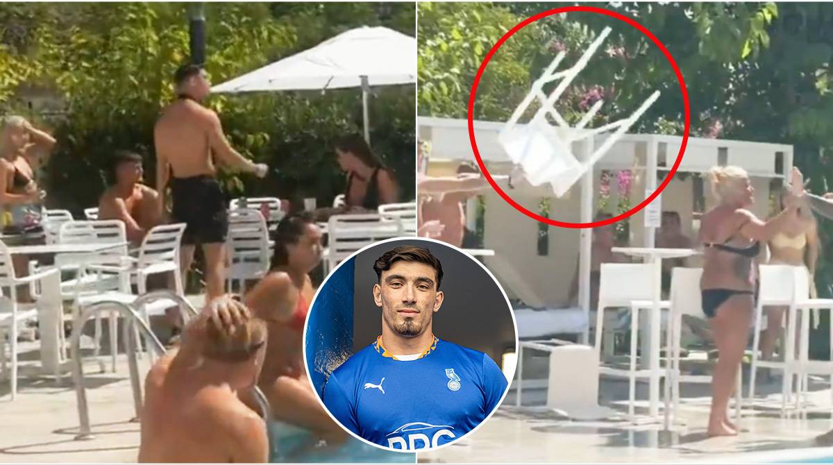 EFL Star Speaks Out About Footage of Him Throwing a Chair at Woman in Ibiza