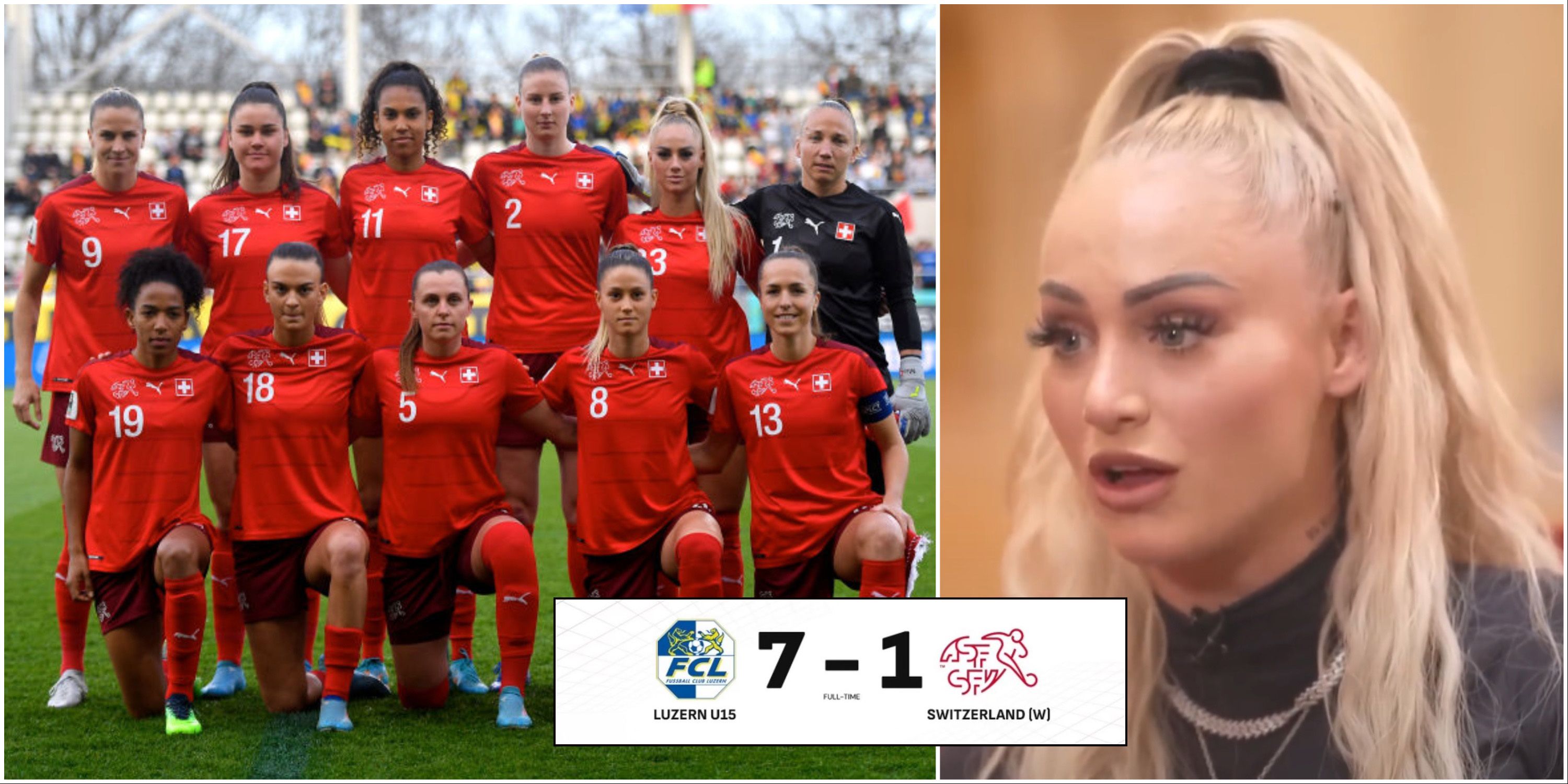 Alisha Lehmann Breaks Silence After Switzerland’s 7-1 Defeat Against U15 Boys Team