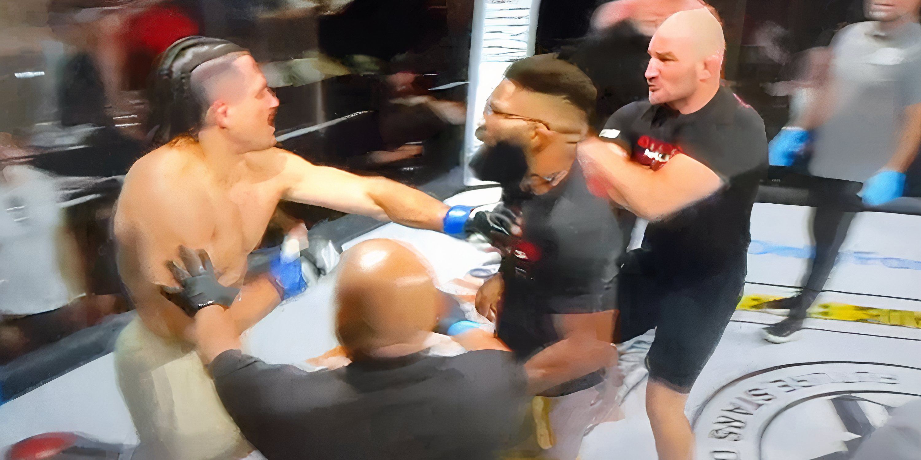 Sean Strickland Storms MMA Cage & Punches Fighter Who Beat His Teammate