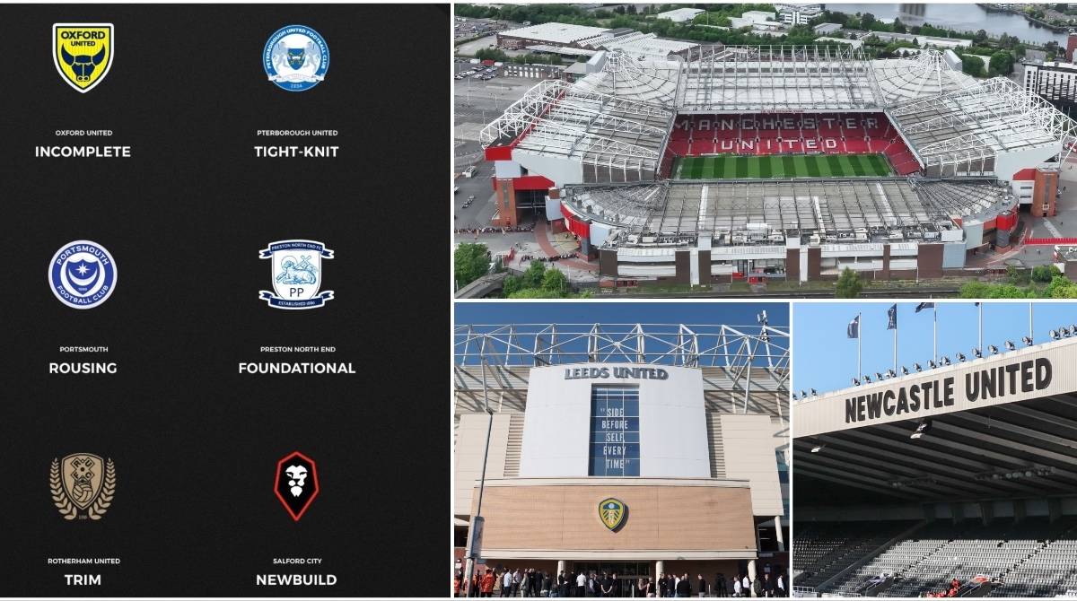 All 92 Stadiums in English Football League Described in One Word by AI