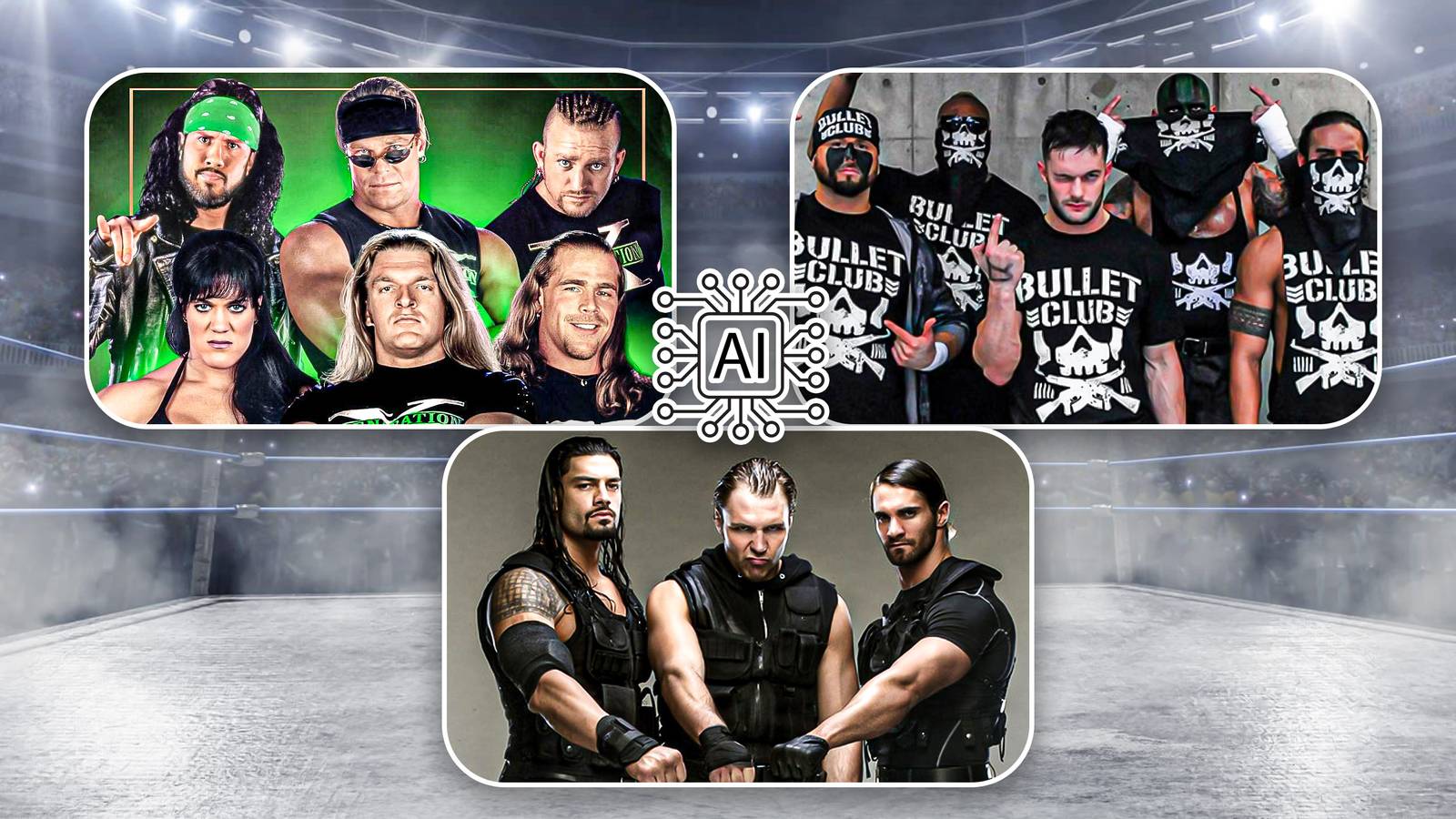 AI Names and Ranks the 20 Greatest Factions in Wrestling History
