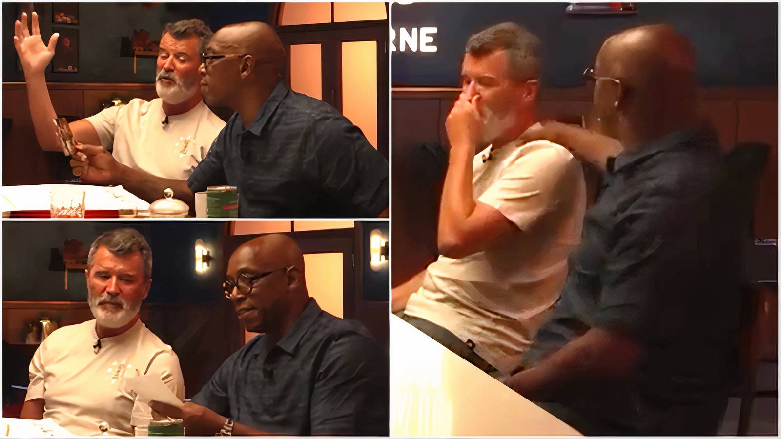 Roy Keane Fights Back Tears and Comforted by Ian Wright After Seeing ...