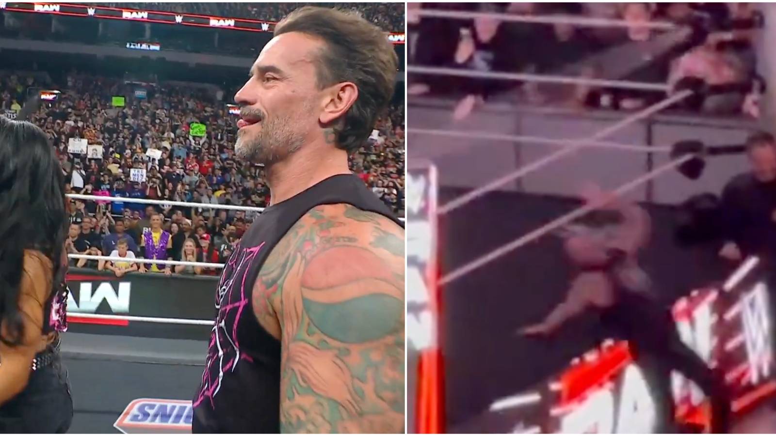 CM Punk Almost Injures Himself With Scary Botch on WWE Raw