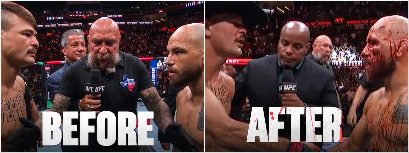 Diego Lopes vs Jean Silva: Before and after shots show how bloody the KO win was