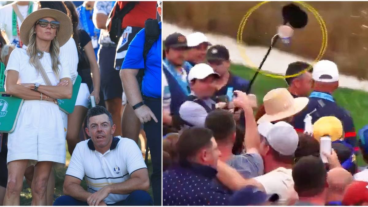 Rory McIlroy's Wife Hit By Beer at Ryder Cup - New Footage Emerges