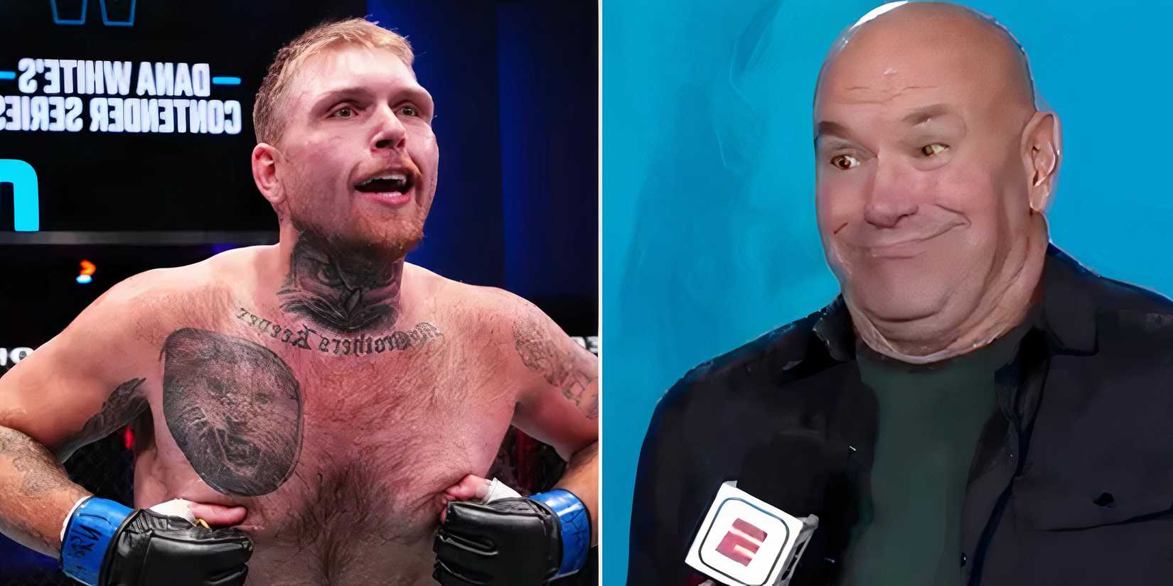What Steven Asplund said to Dana White after 16-second KO on DWCS