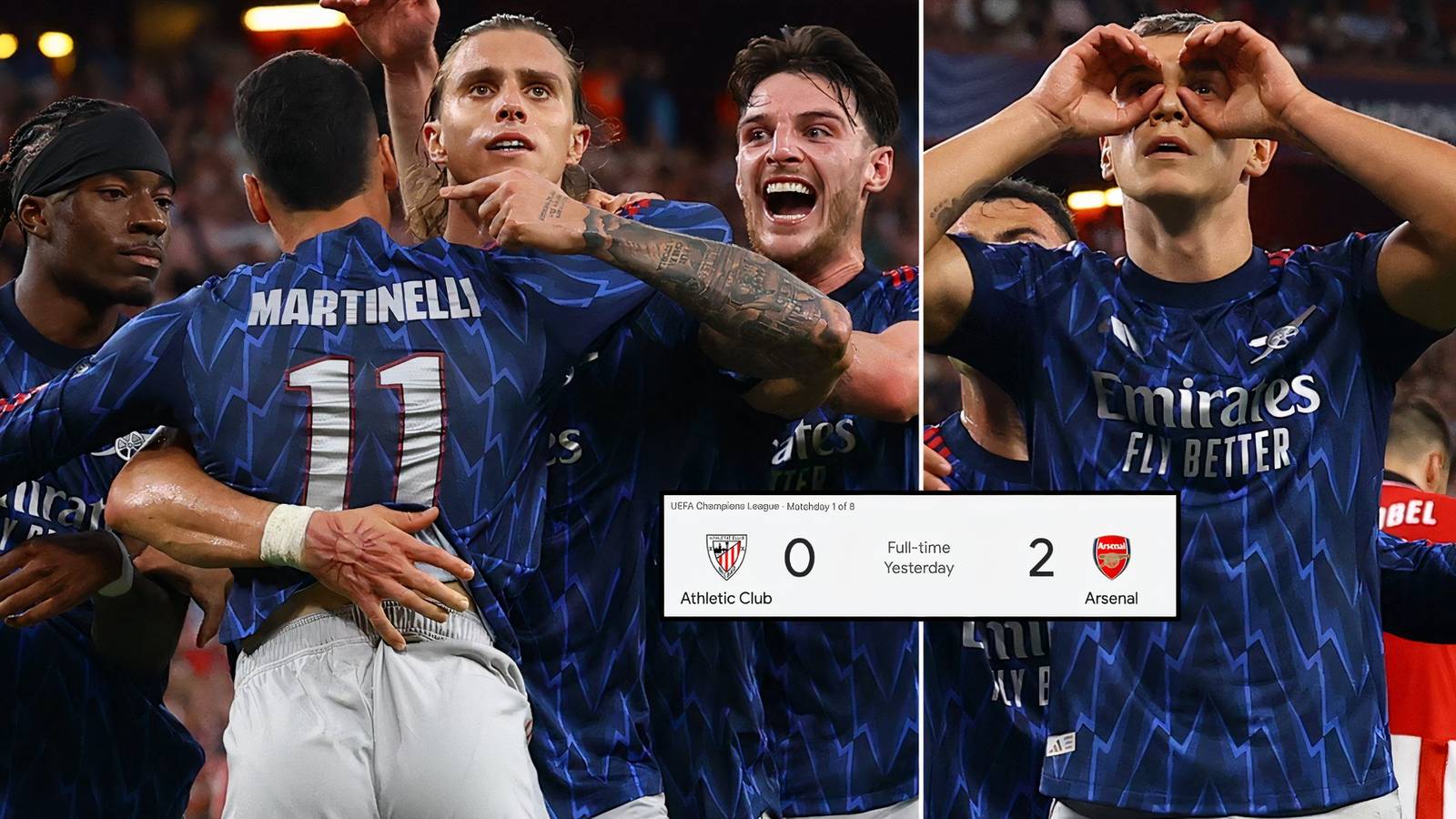 Arsenal Create Champions League History With Win vs Athletic Club