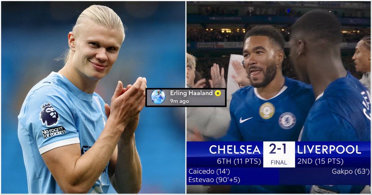 Erling Haaland Posts About Chelsea Star Shortly After Win vs Liverpool