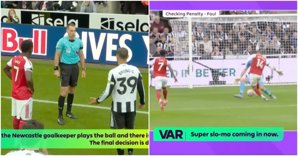 Newcastle 1-2 Arsenal: PGMOL Release VAR Transcript For Nick Pope ...