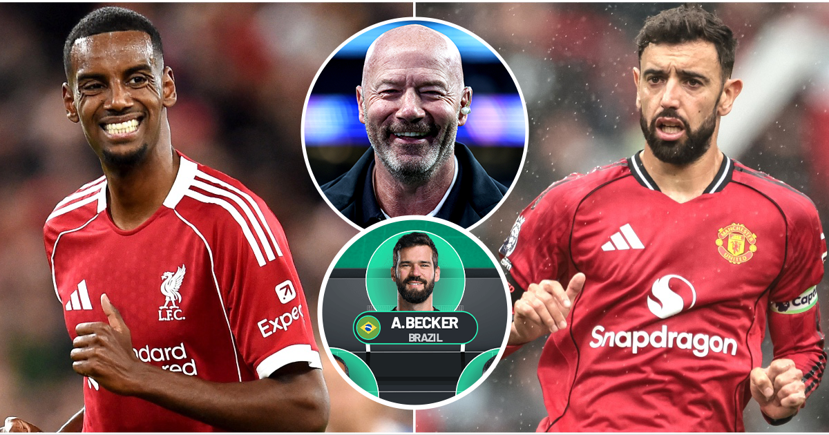 Alan Shearer Selects Controversial Liverpool vs Man Utd Combined XI ...