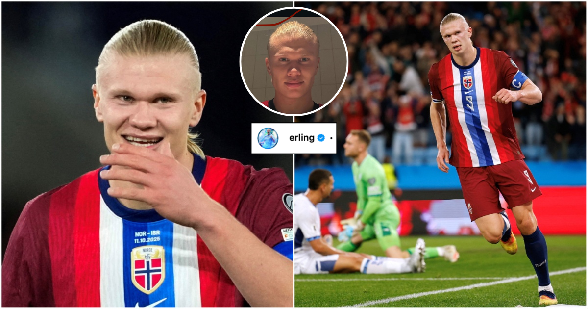 Erling Haaland Appears to Aim Secret Message at Israel After Norway Hat ...