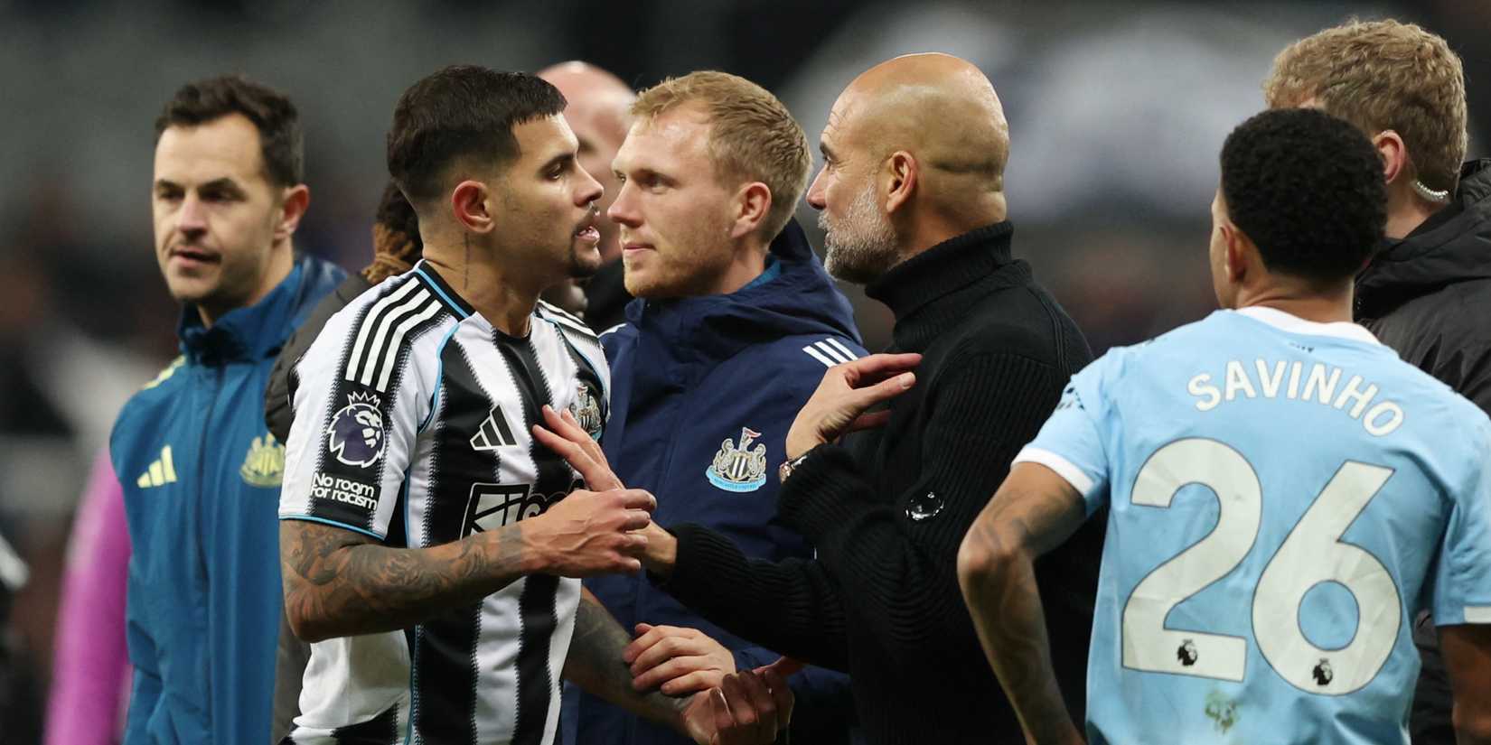 Pep Guardiola Reveals What He Told Bruno Guimaraes During Heated Clash