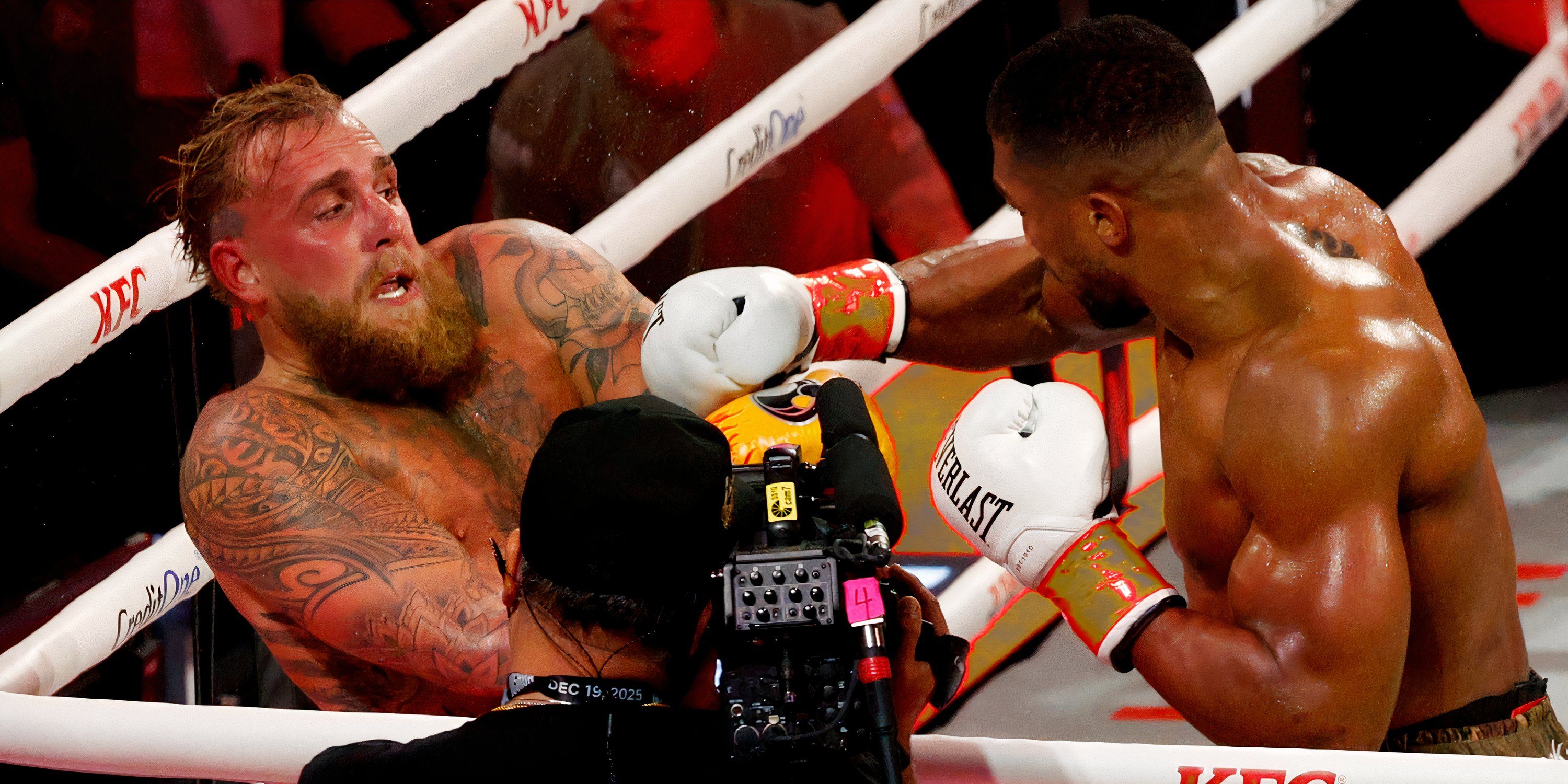 Jake Paul vs Anthony Joshua Punch Statistics