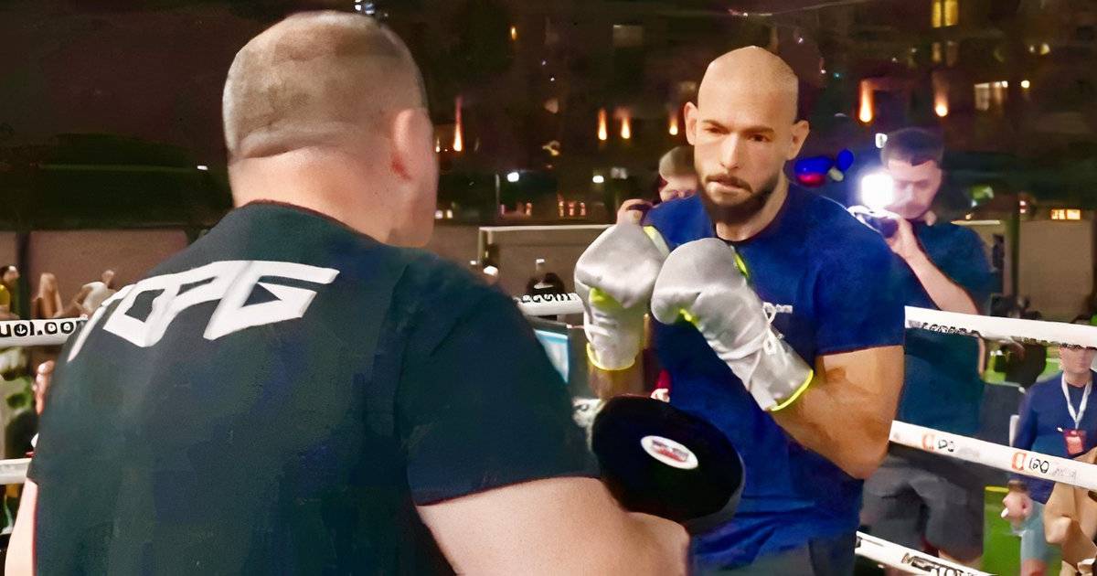 Andrew Tate's Eye-Opening Pad Work Before Misfits Boxing Debut
