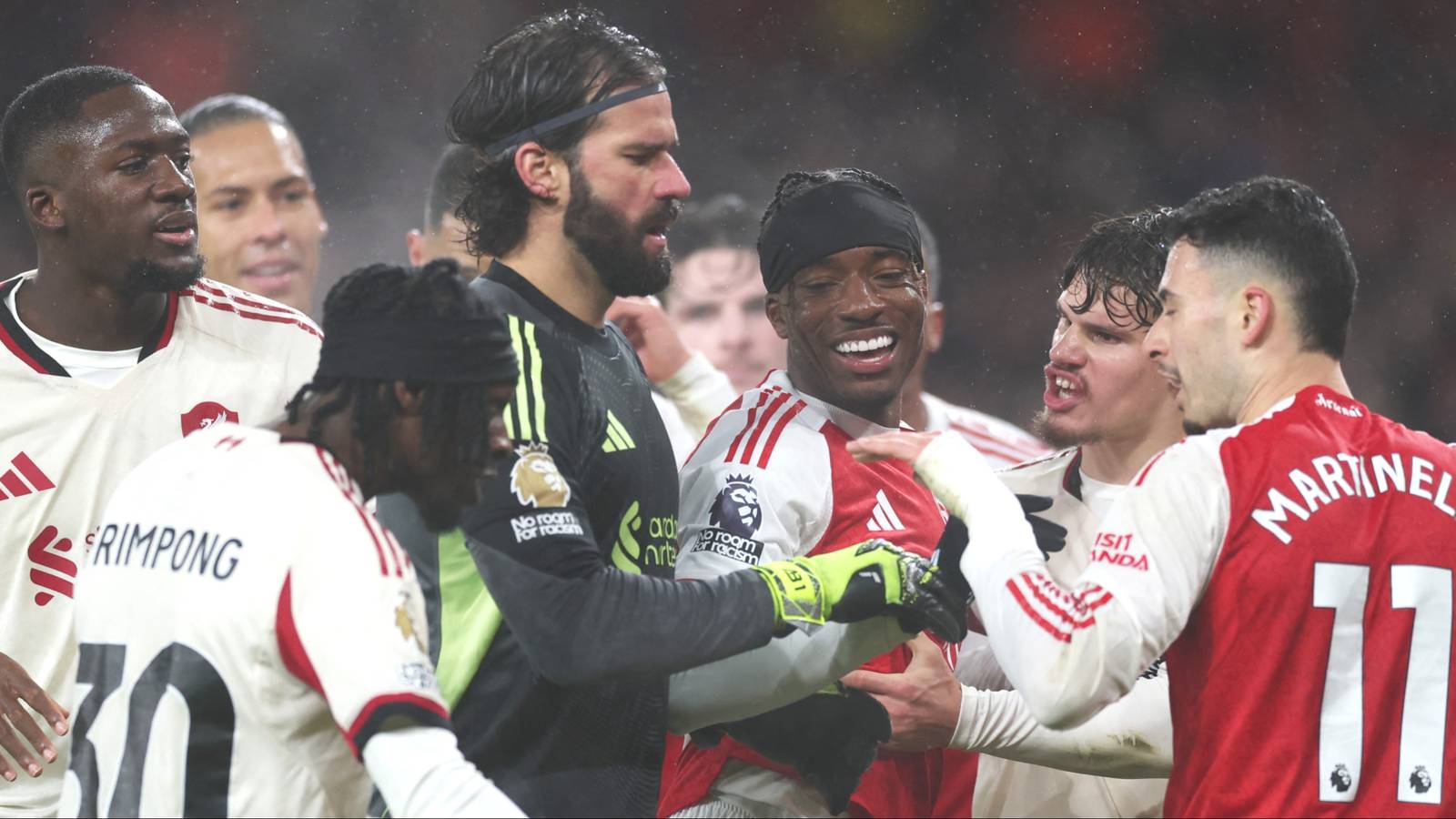 Arsenal 0-0 Liverpool: Roy Keane and Gary Neville Slam ‘Idiot’ Gabriel ...