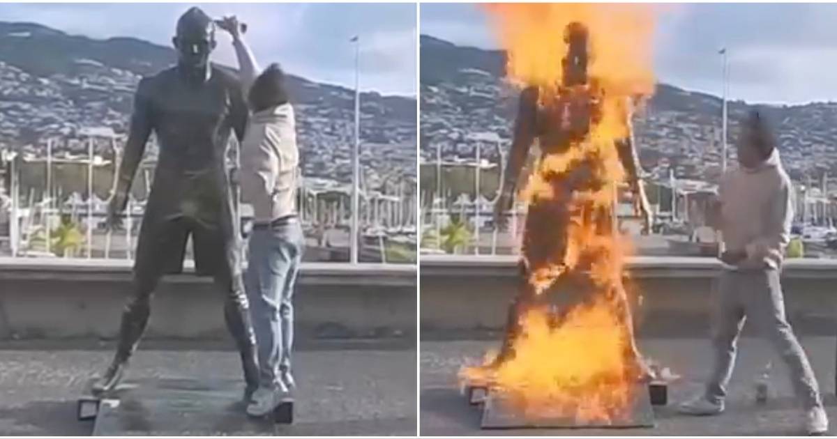 Cristiano Ronaldo Statue Set on Fire: Police Release Statement