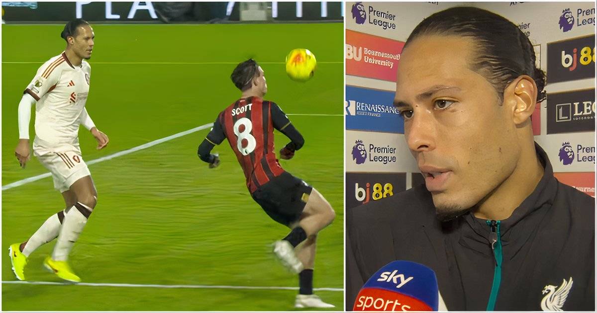 Virgil van Dijk Blames 'the Wind' After Bournemouth 3-2 Liverpool