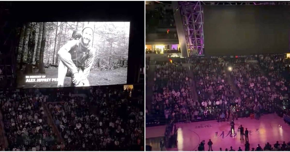 NBA Fans' Two-Word Chant After Silence Following Alex Pretti Shooting