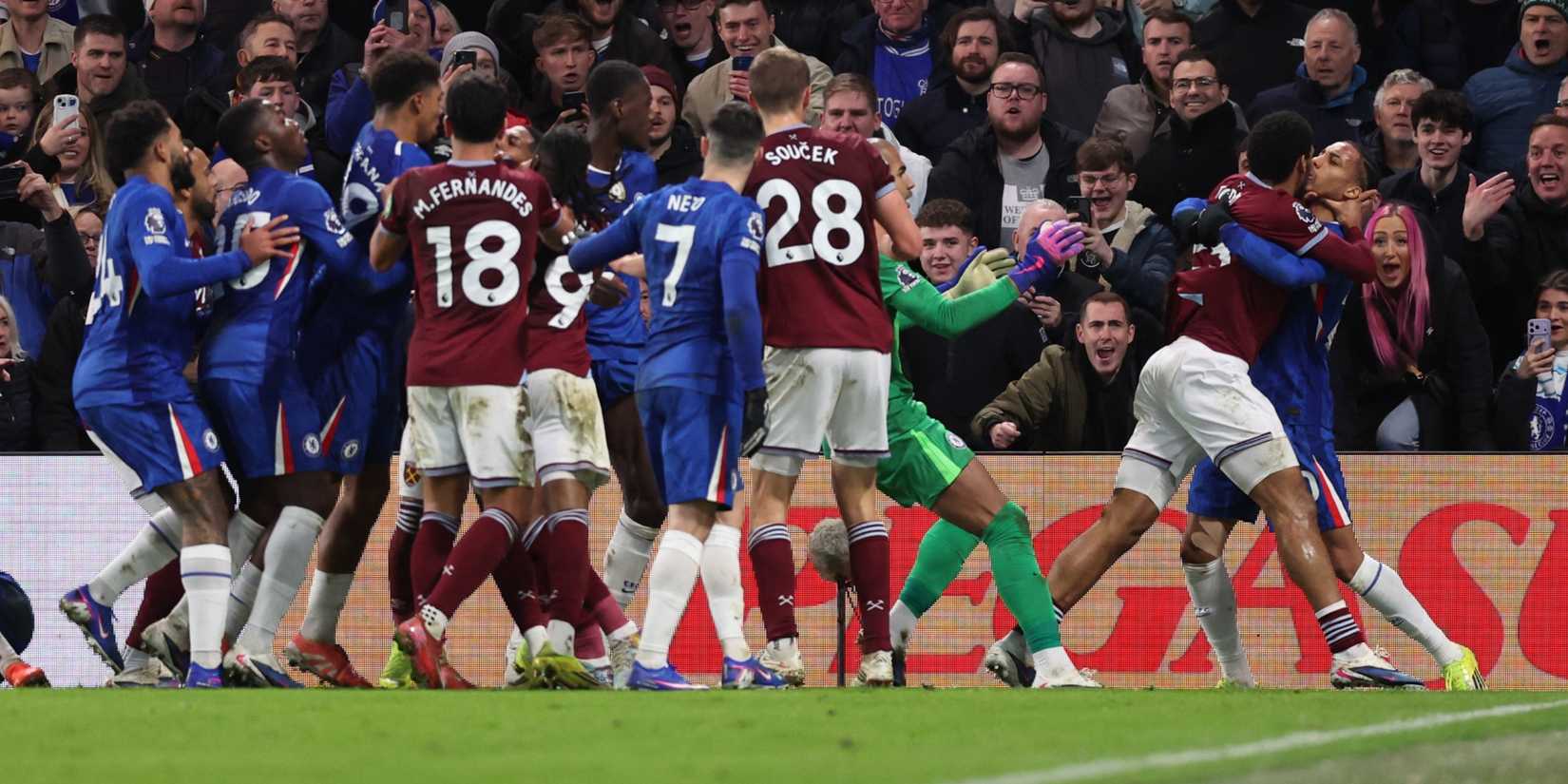 Chelsea vs West Ham: Chaos Breaks Out as Jean-Clair Todibo Sent Off
