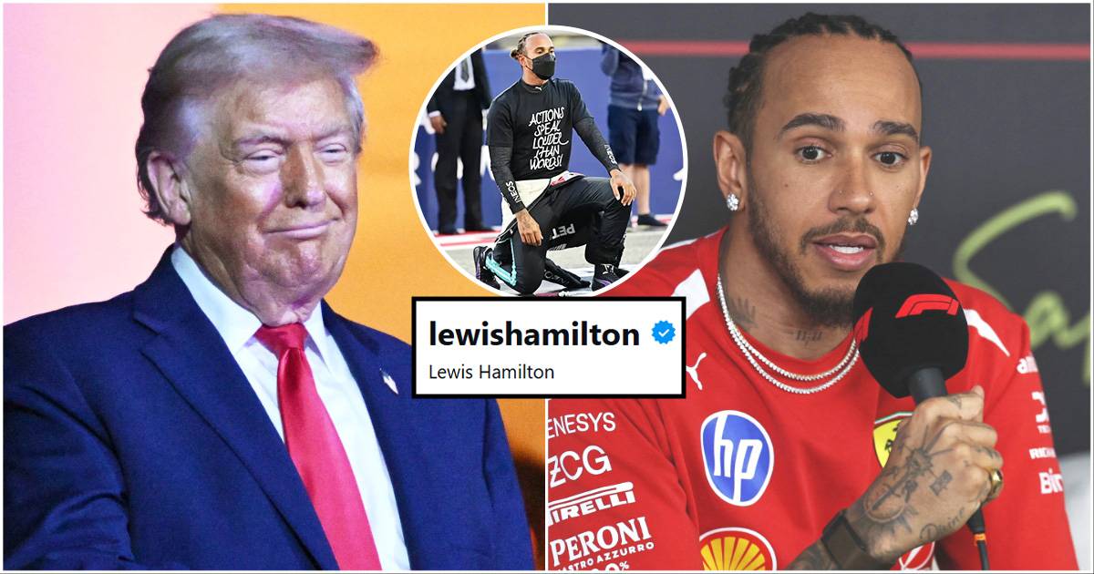 Lewis Hamilton’s Deleted Donald Trump Post After Kneeling Protest Row