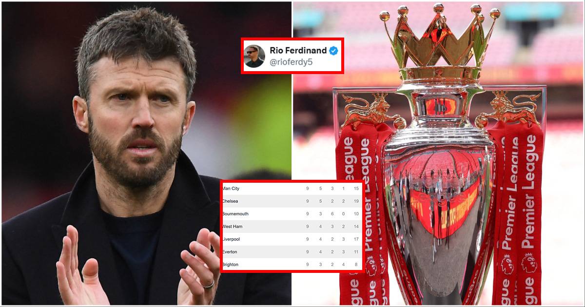 Premier League Table Since Michael Carrick Has Been at Man Utd