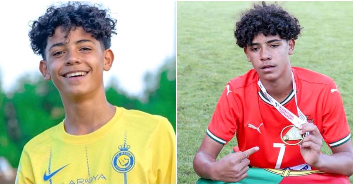 Cristiano Ronaldo Jr Training With Real Madrid Under-16s