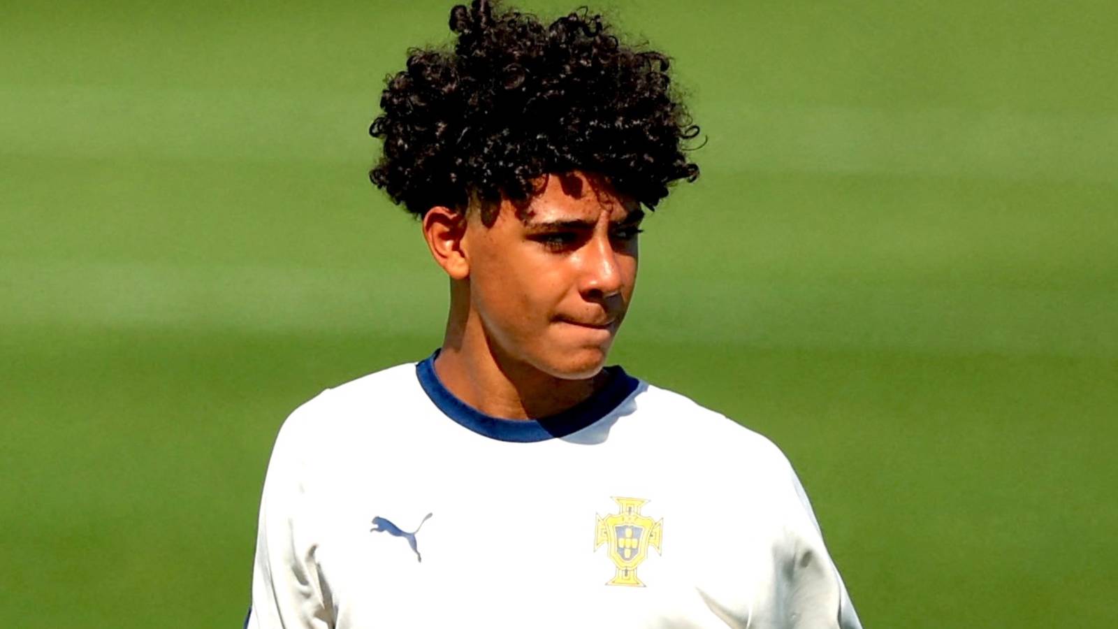 Cristiano Ronaldo Jr Training With Real Madrid Under-16s