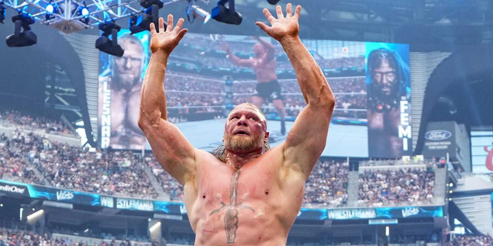 WWE: Brock Lesnar Went Off-Script at WrestleMania 42 With Retirement ...