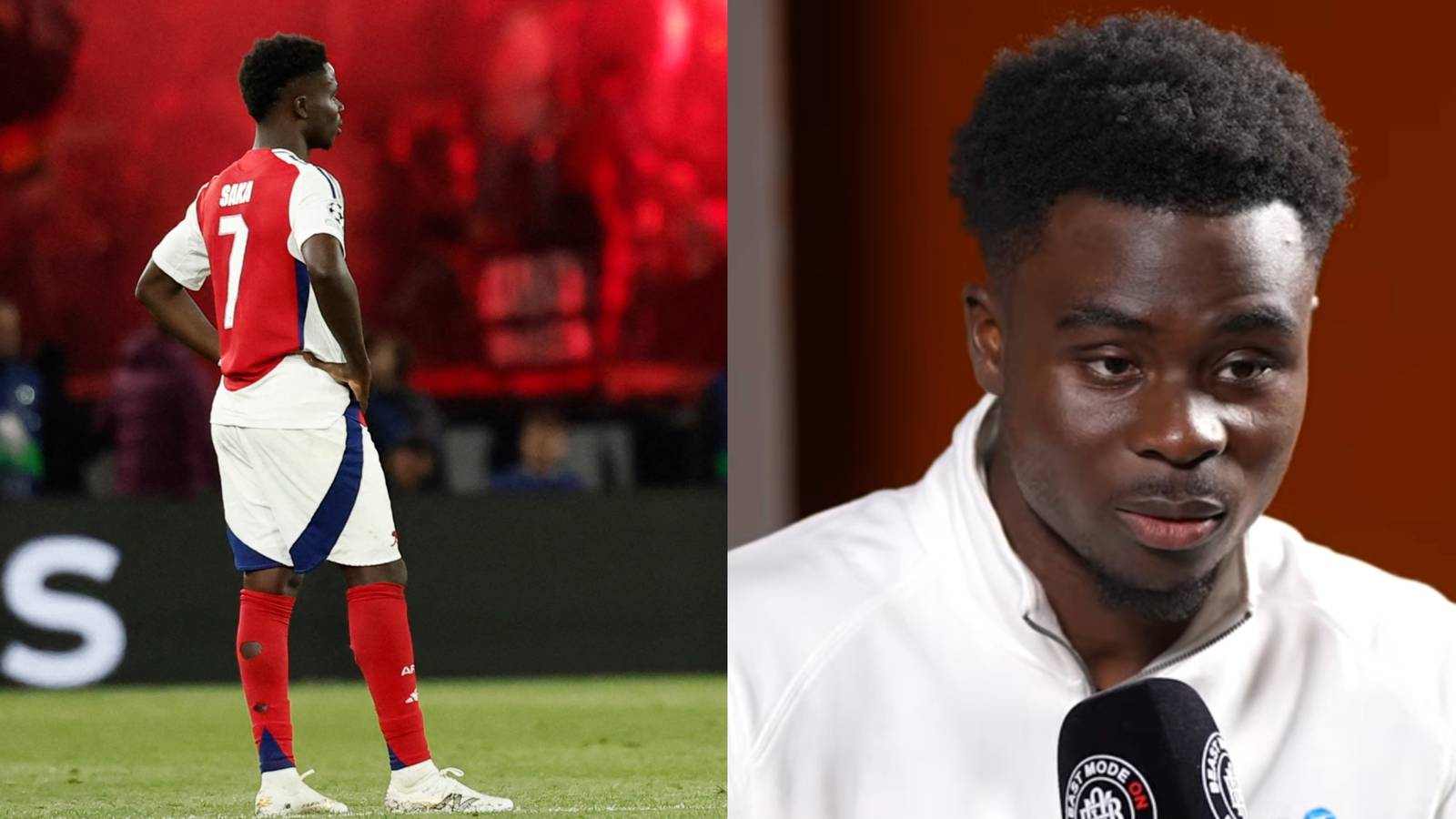 Bukayo Saka Names PSG and Real Madrid as Best Atmospheres He's Played in